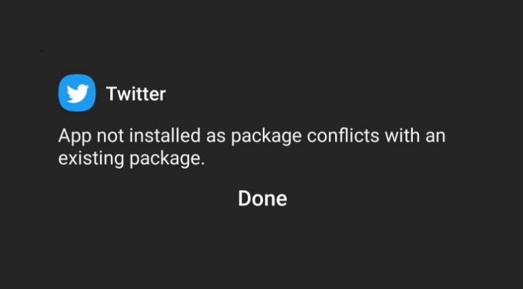 App not installed as package conflicts with an existing package [Fix] - DroidWin