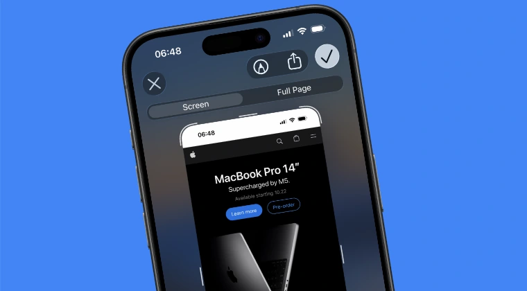 Full Page Screenshot Not Working on Safari iPhone iOS 26 [Fixed] - DroidWin