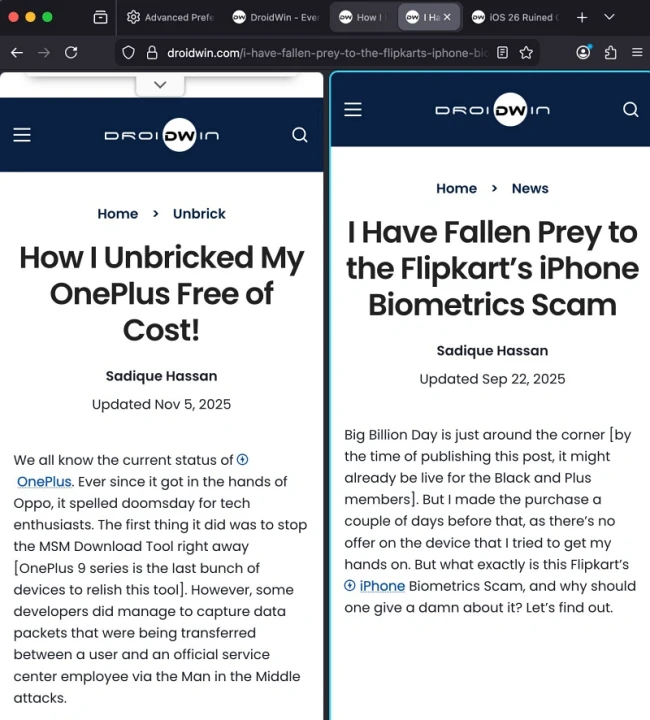 How to Enable Split View in Firefox [Finally!] - DroidWin