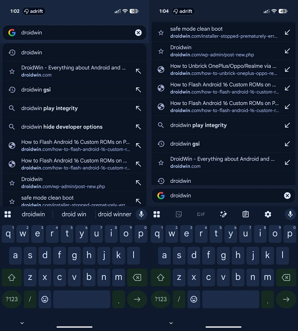 How to Send Chrome Address Bar Back to the Top - DroidWin