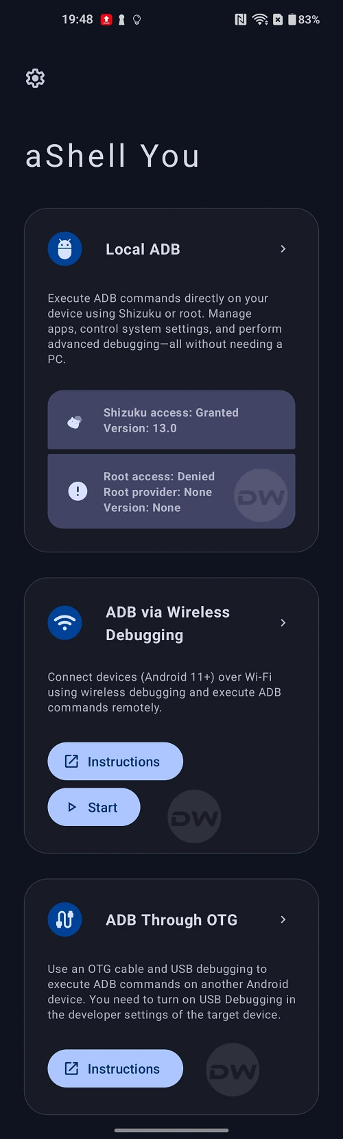 aShell You: Run ADB, Root, Shell commands without PC! - DroidWin
